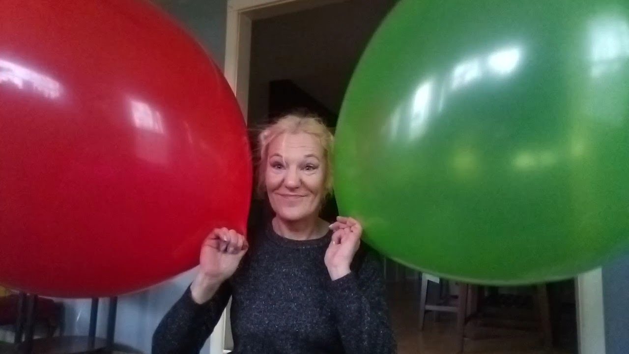 Large Balloons Inflated For April Birthdays! - YouTube