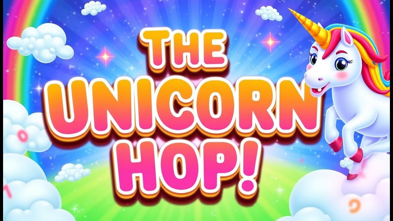 The Unicorn Hop! Fun kids dance and sing along song! - YouTube