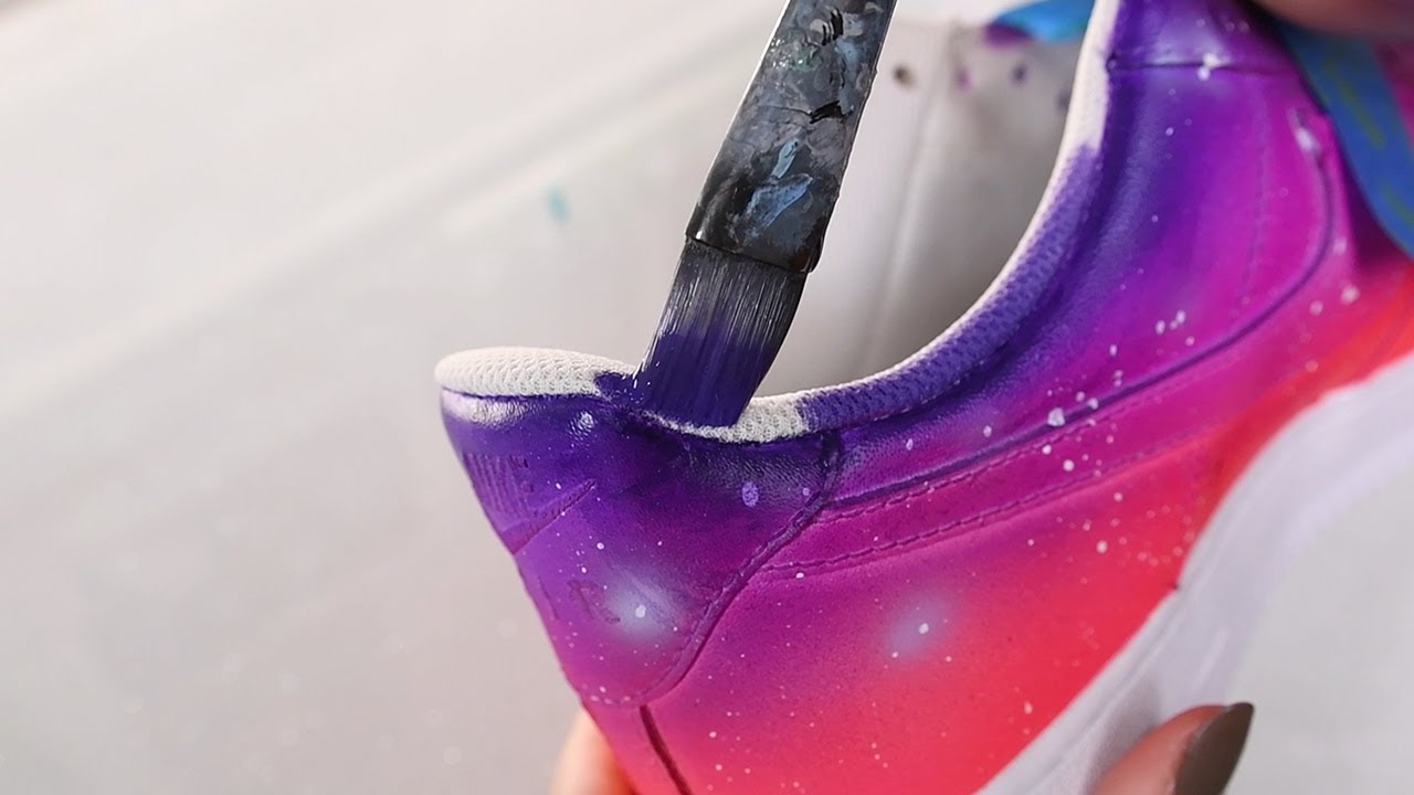 How to Custom Paint the Sock Liner on Shoes - YouTube