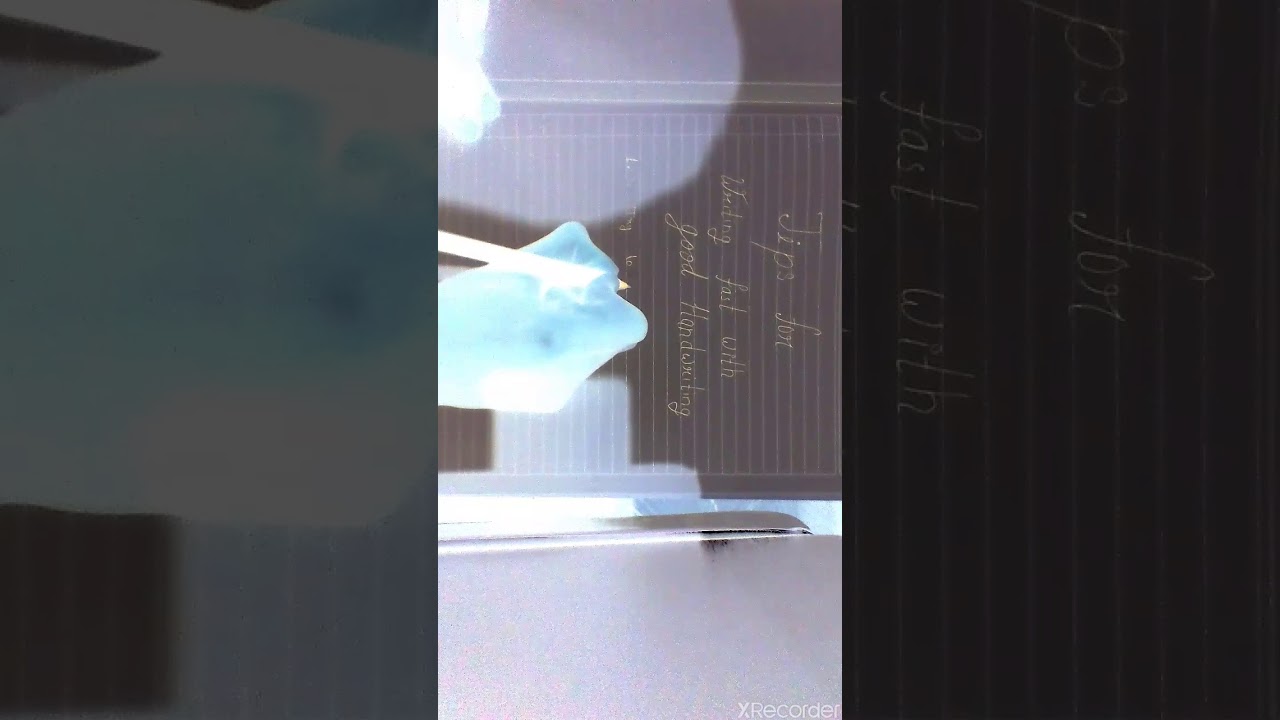 Tips on how to write fast with good handwriting [Inverted] Must watch ...