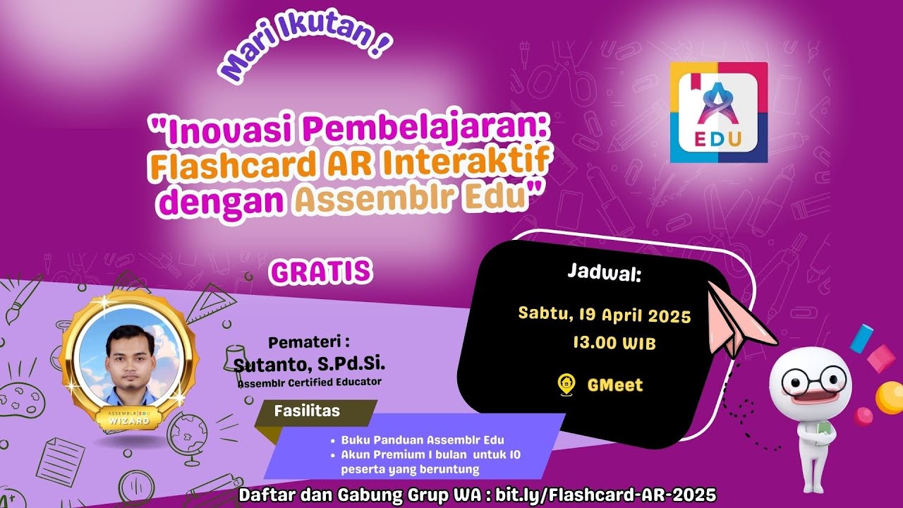 Workshop Inovasi Pembelajaran : Flashcard AR Interaktif dengan Assemblr Edu - YouTube