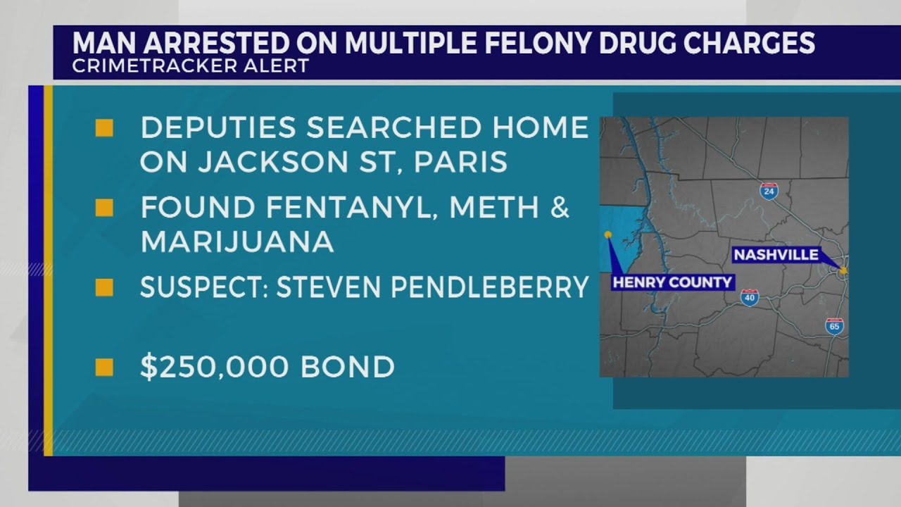 TN man arrested on multiple felony drug charges - YouTube