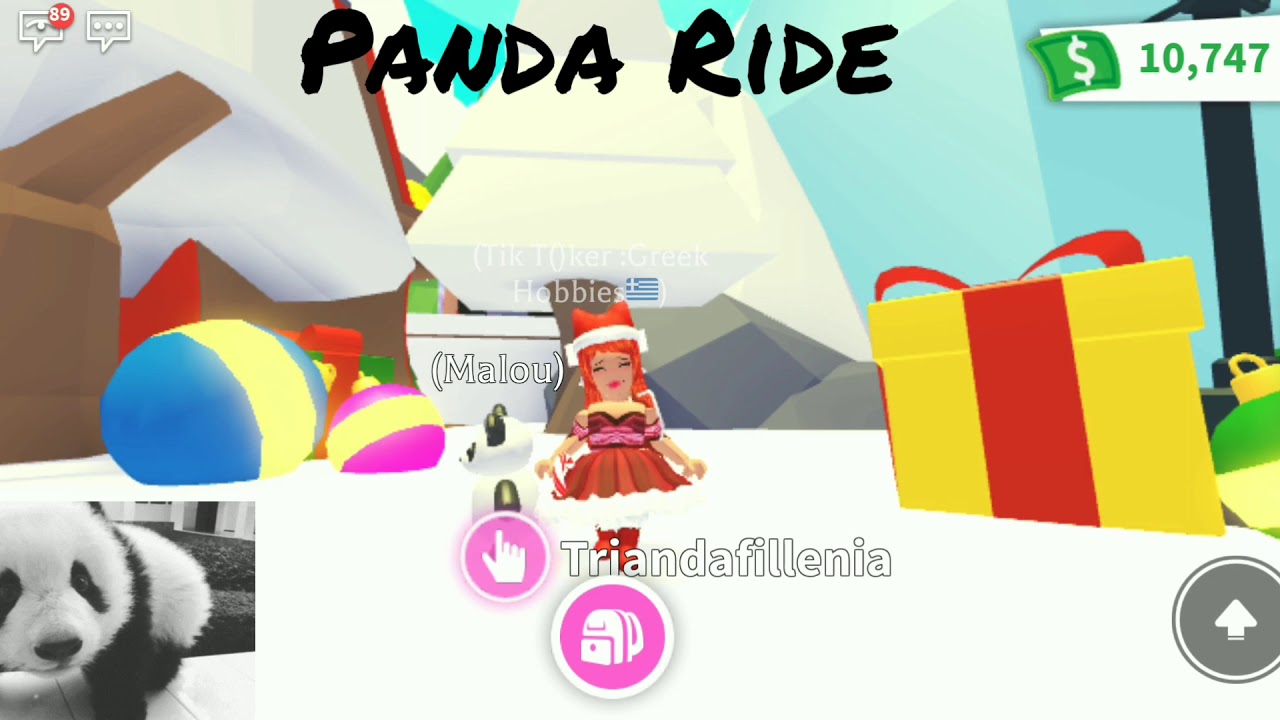 Panda Ride Adopt me! - YouTube