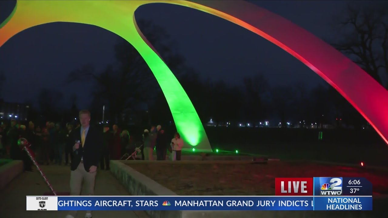 Fairbanks Park Arch Lighting - YouTube