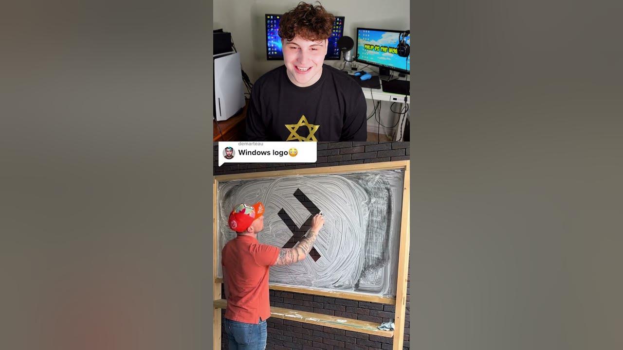 Draw The Windows Logo (Gone Wrong) 😳💀 #shorts - YouTube