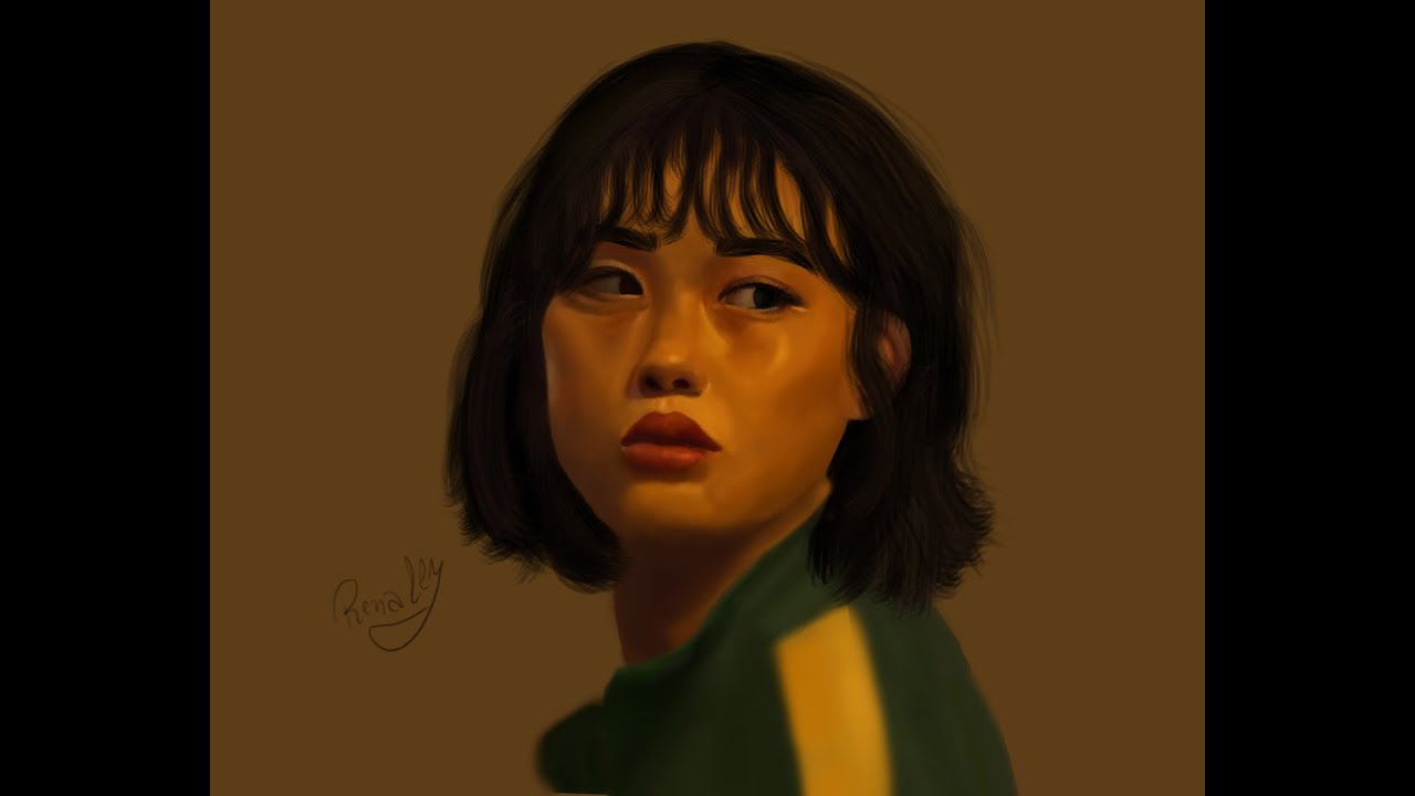 DRAW Jung Ho-yeon ROUND 6/ DESENHO DIGITAL/ SPEED ART/ SQUID END - YouTube