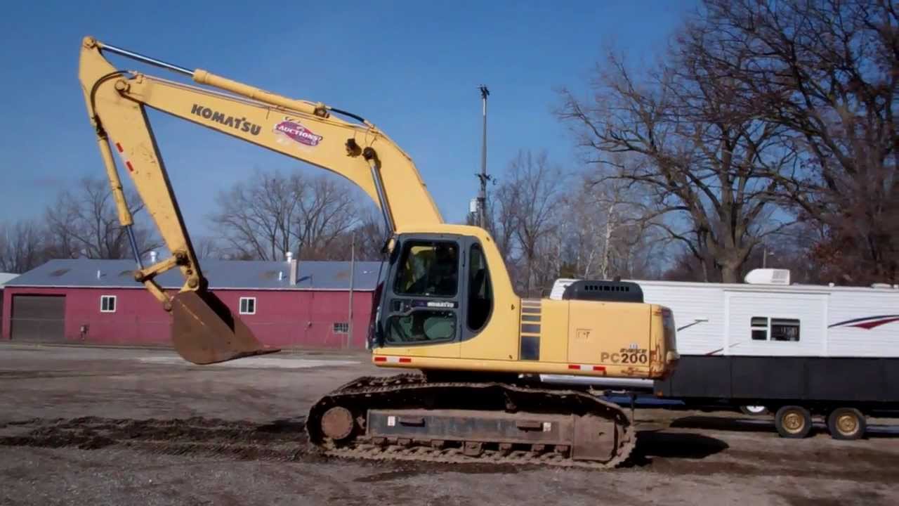 2002 Komatsu PC 200-6 Excavator - YouTube