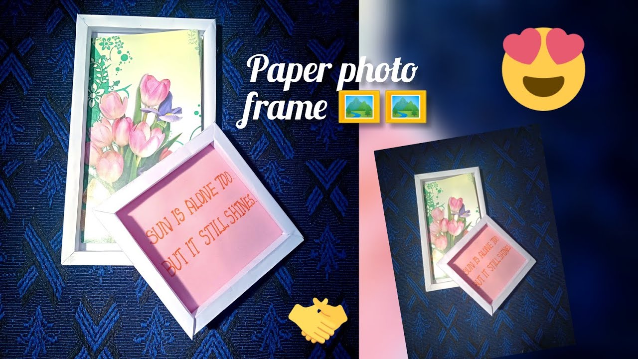 How to make a paper frame / photo frame / Yayu's Art - YouTube