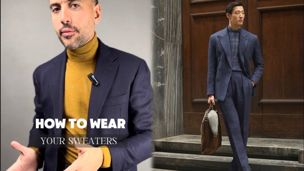 How to wear the sweater: inside or outside #menstyle - YouTube