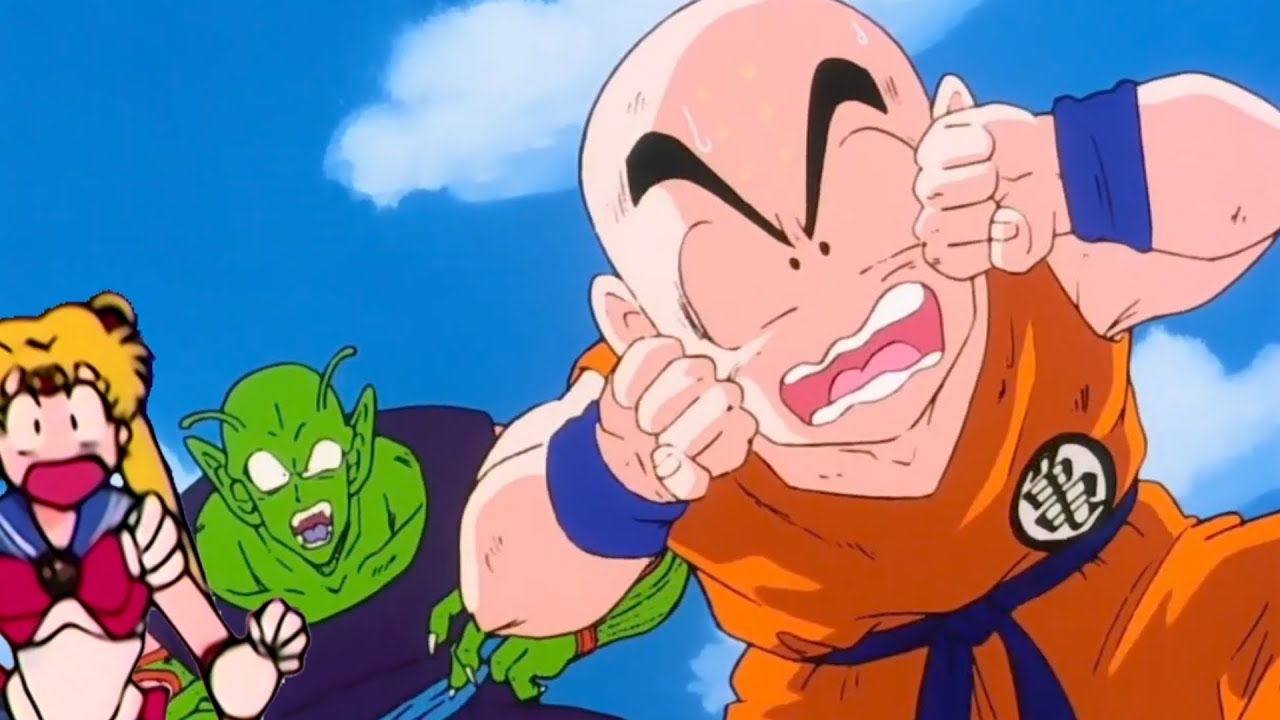 DBZ Episode 25 Clip 7 Tien uses the spirit Tri Beam on Nappa and he ...