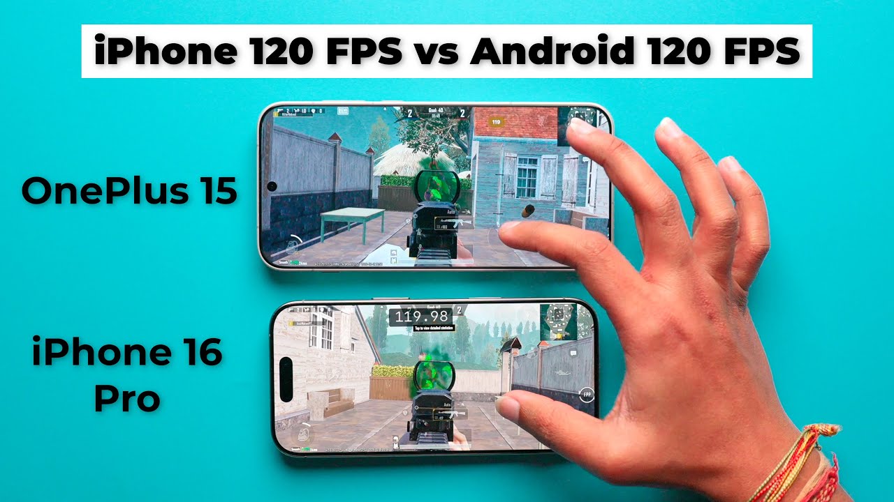 i Tested iPhone 120 FPS vs Android 120 FPS in BGMI - Shocking Results ...