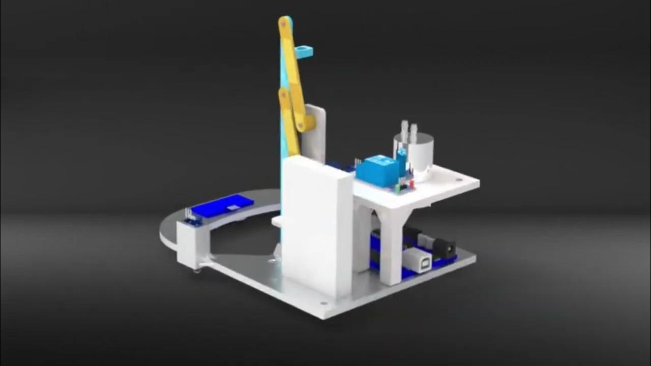 大安高工 機械科 專題製作 3D動畫 Keyshot CATIA Arduino 3D列印 雷射切割 電控 機構 - YouTube