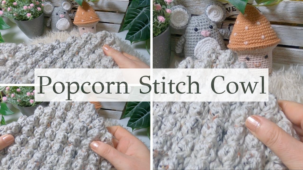 Cozy CROCHET Popcorn Stitch Cowl | Quick Tutorial for Beginners - YouTube