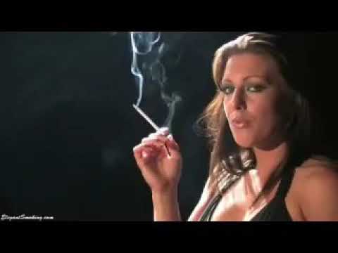 Smoking Brunette
