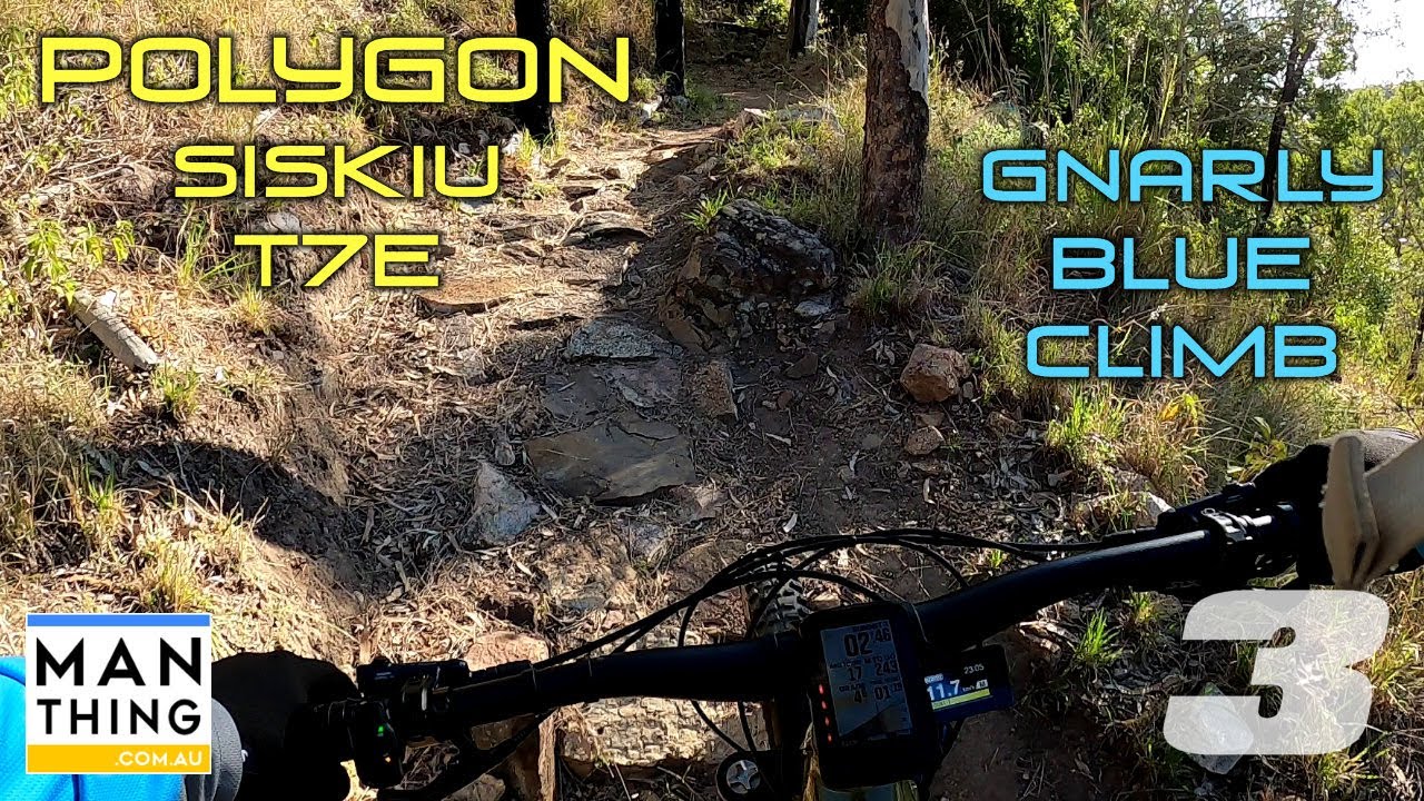 Polygon Siskiu T7E - Part 3: Two-Up Gnarly Blue Climb - YouTube