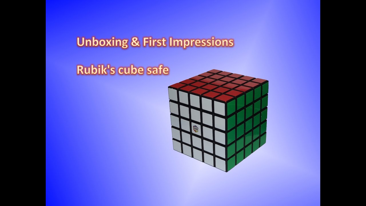 Unboxing & First Impressions - Rubik's cube safe - YouTube