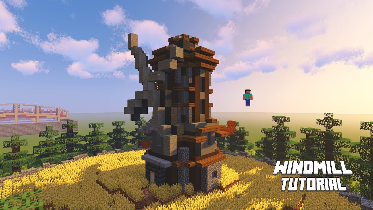 How to build a Windmill in Minecraft | Walkthrough - YouTube