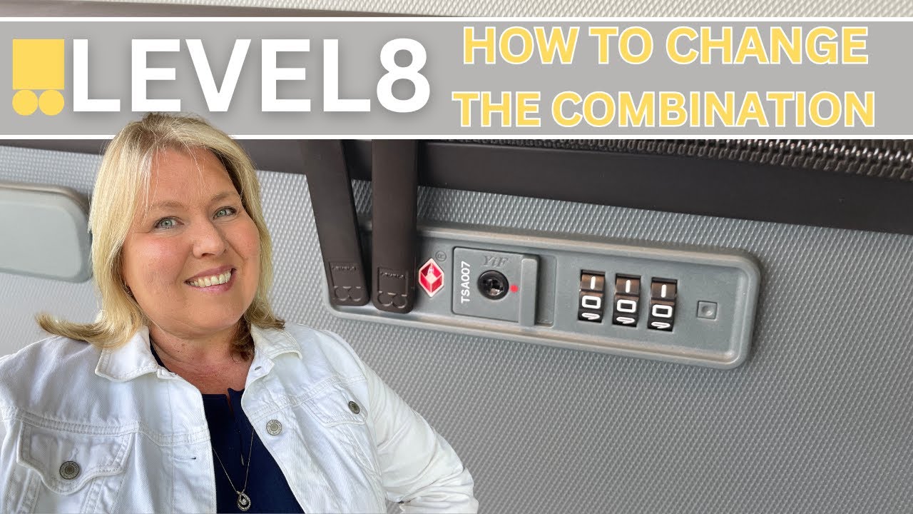 Level8 Luggage: Changing Your TSA Lock Combination Easily - YouTube