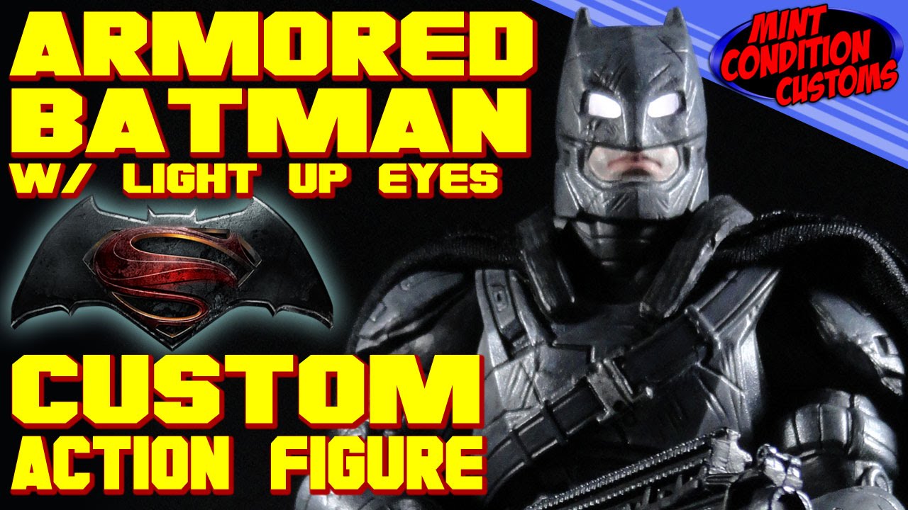 Armored Batman with LIGHT UP EYES Batman v Superman Custom Action ...
