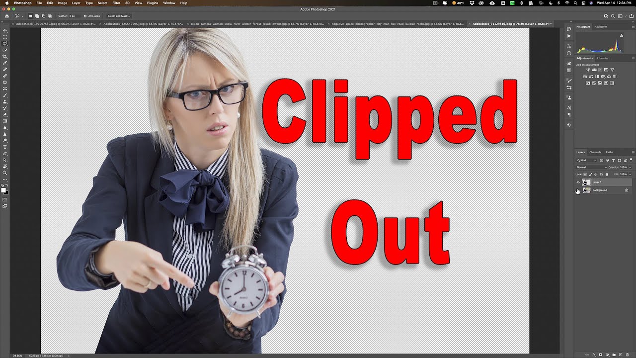 Clipping Out People in Photoshop - YouTube
