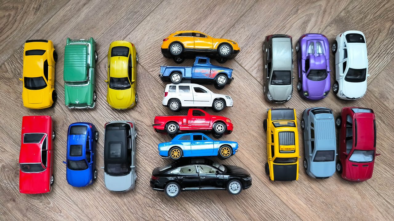 Miniature Car Collection Consisting of SUVs, Sports Cars, Sedans ...