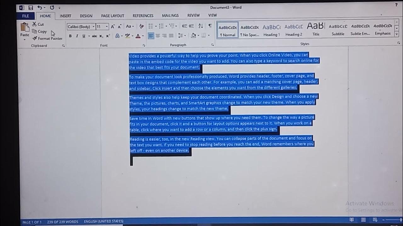 ms word part 2 bilkul starting se easy to moderate #priya kumari# - YouTube