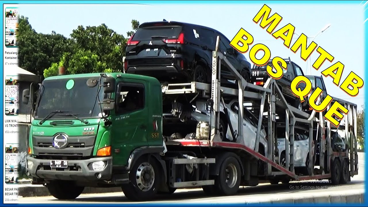 FULL TRUK BESAR !! Bermuatan Motor Mobil Tangki Jumbo Iso Teng Hino ...