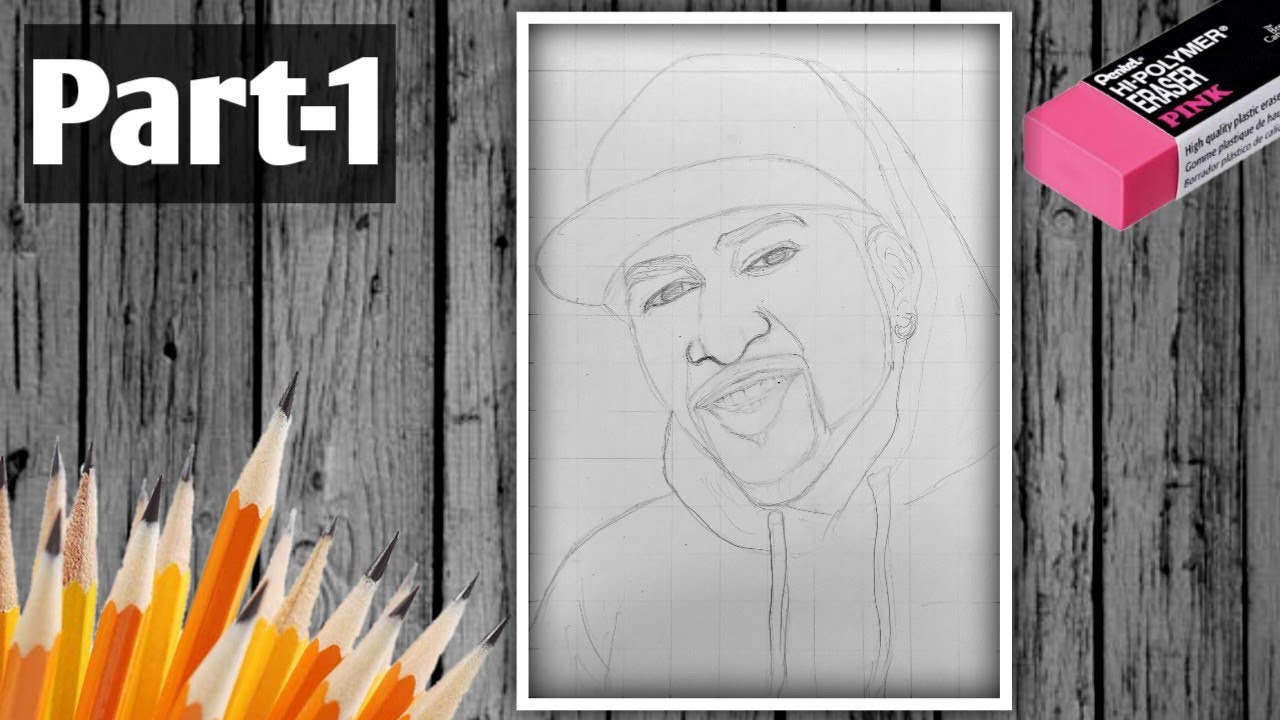 Outline Pencil Sketch Portrait Of Rob From Mad Stuff With Rob ️ | Sid ...