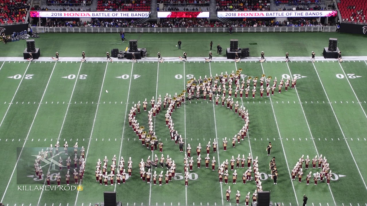 Bethune Cookman University Marching Band - Honda Show - 2018 - YouTube