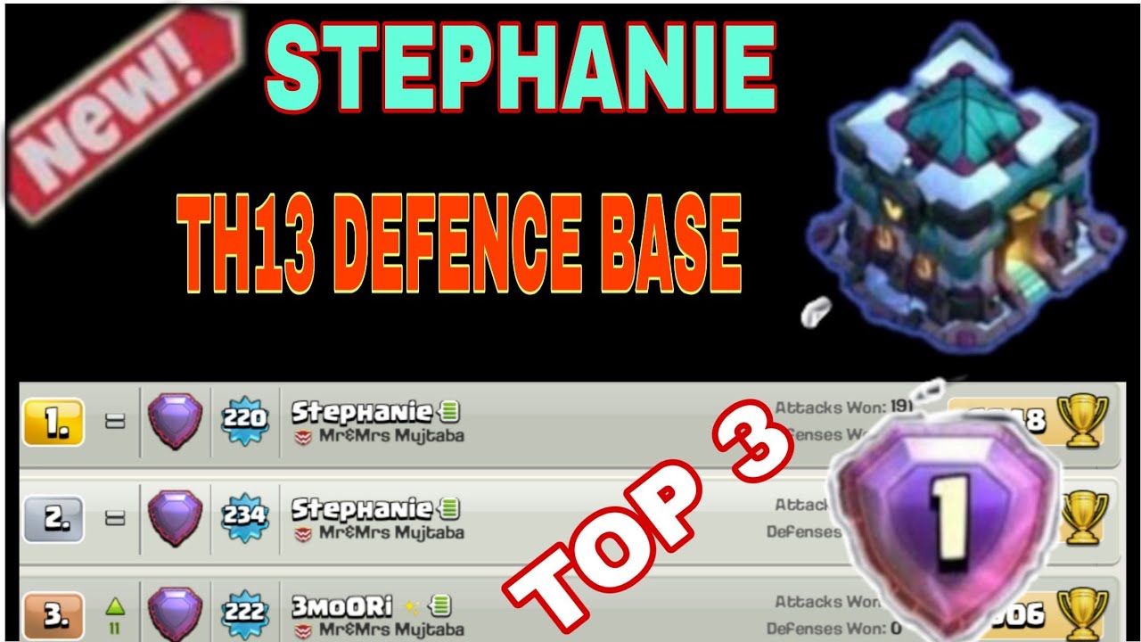 STEPHANIE & MUJTABA TH13 DEFENCE BASE 2020|| STEPHANIE BASE WITH LINK ...