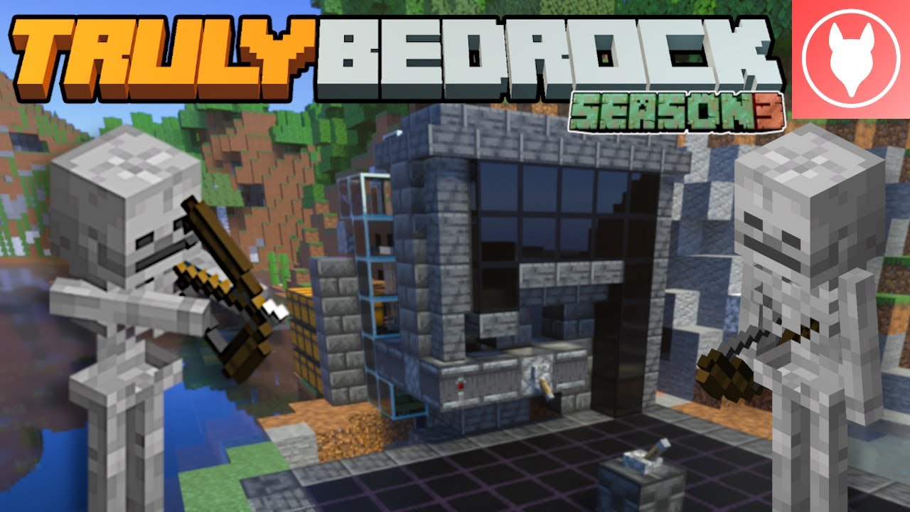 Making a Skeleton Spawner Farm in 1.17 - Truly Bedrock - Season 3 - YouTube