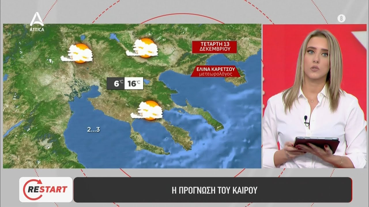 Η πρόγνωση του καιρού για αύριο, Τετάρτη 13/12/2023 | Restart | ATTICA ...