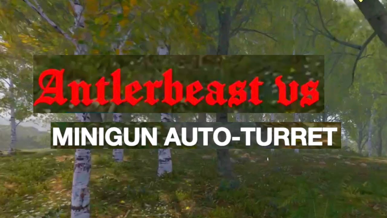 Antlerbeast Vs Minigun Auto Turret - YouTube