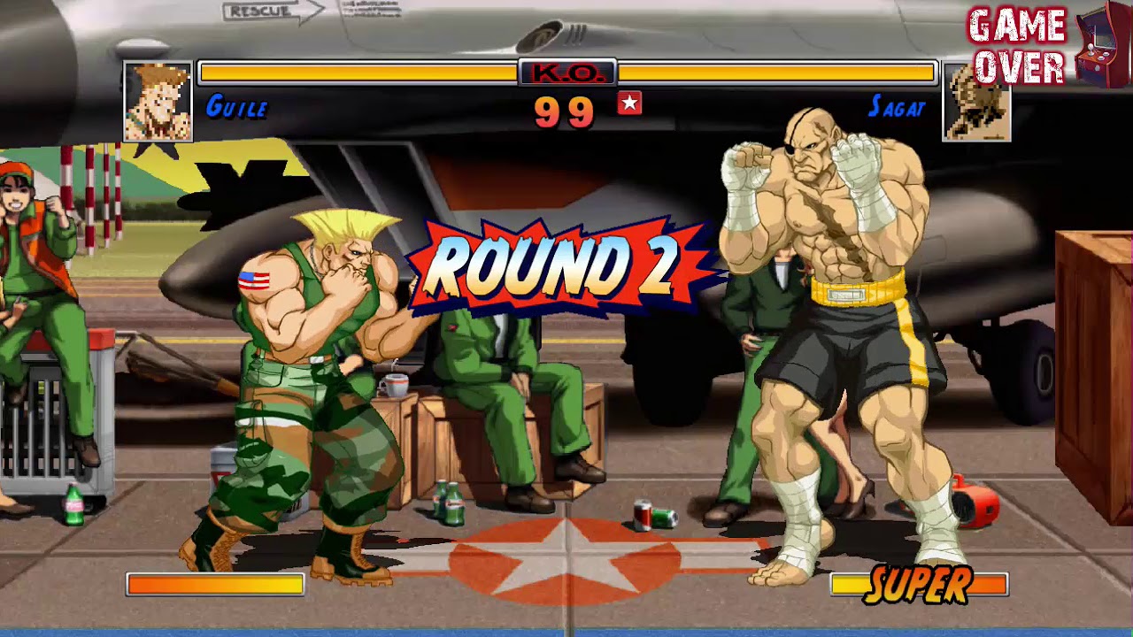 [Street Fighter Mugen] Guile vs Sagat - YouTube