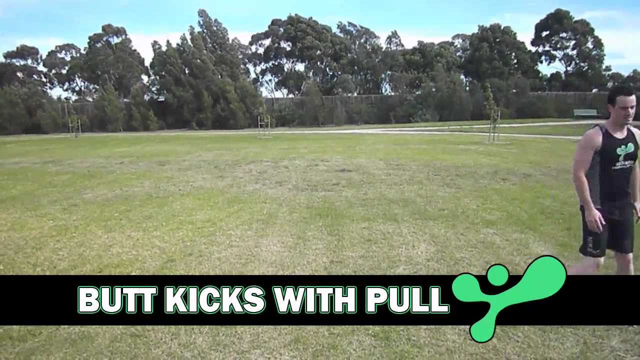 Walking Butt Kick Pulls - Exercise of the Week - YouTube