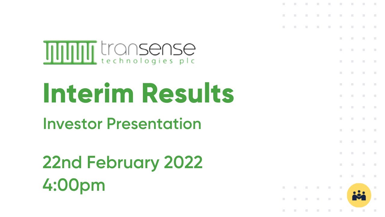 TRANSENSE TECHNOLOGIES PLC - Review of Interim Results and Prospects ...