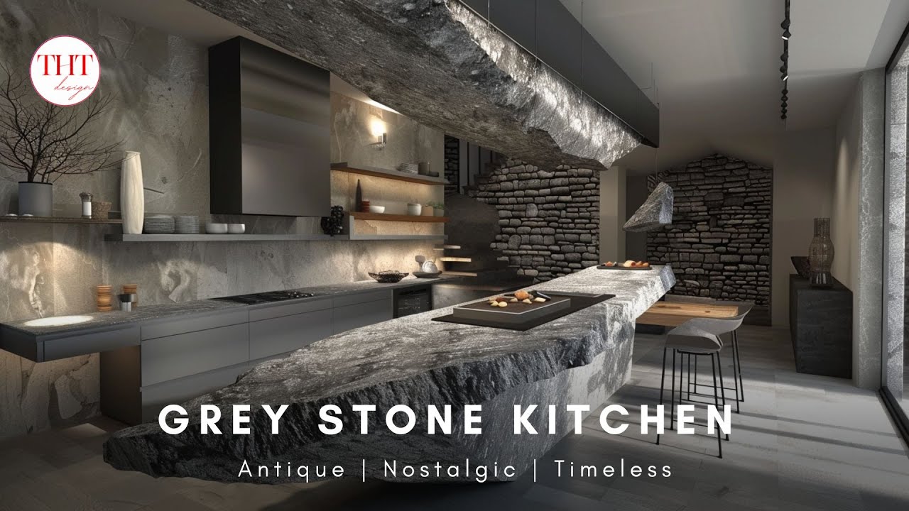 Timeless Elegance: Design a Gray Stone Kitchen You'll Love - YouTube