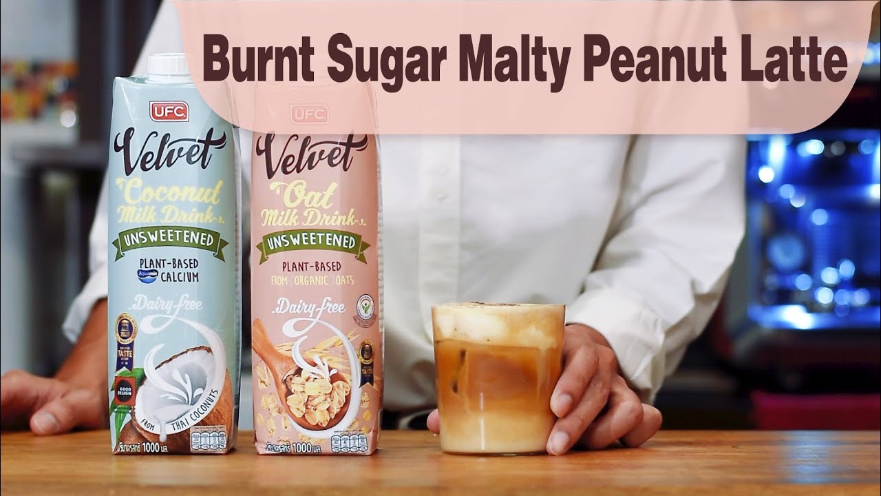 Easy Make Burnt Sugar Malty Peanut Latte | DIY Coffee | UFC Velvet Oat ...