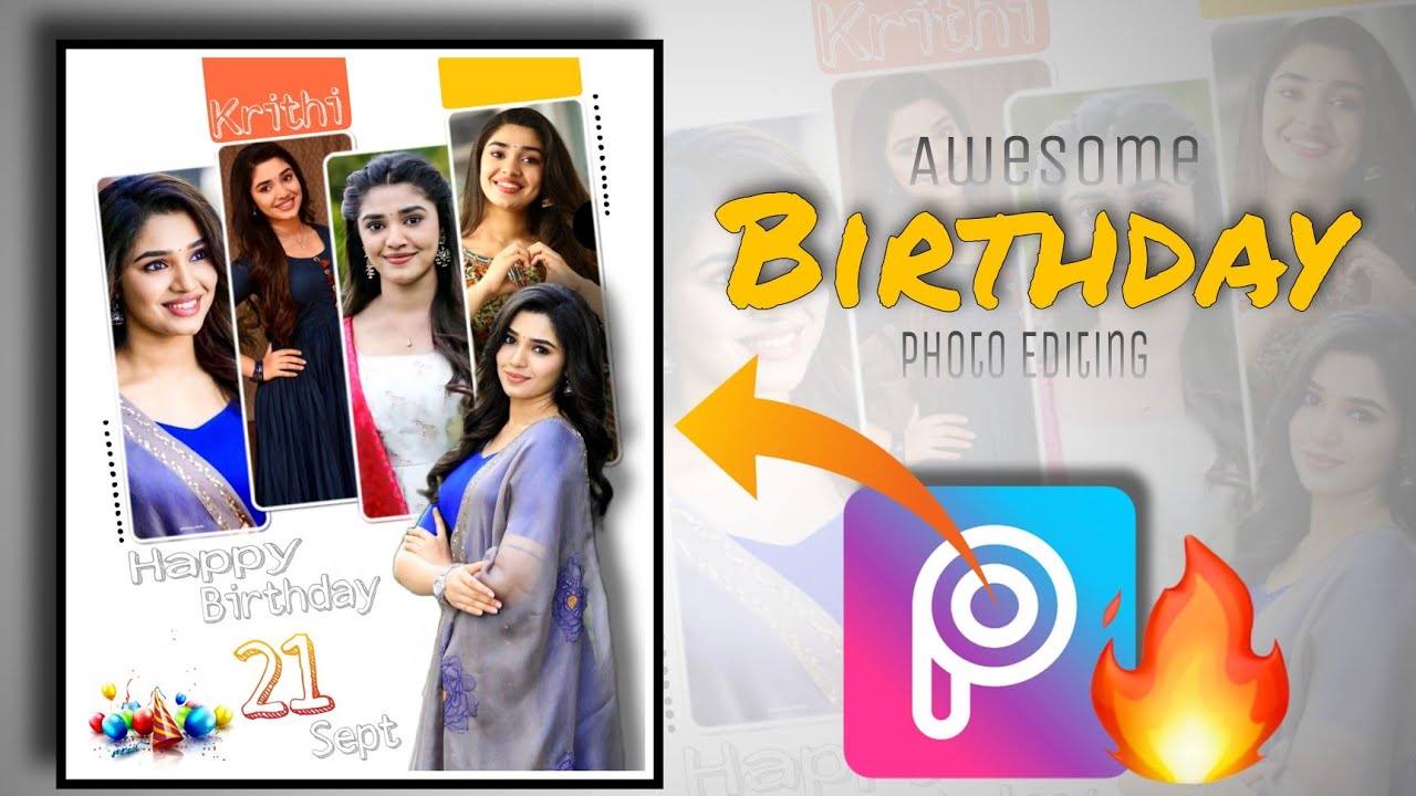 Awesome Happy Birthday Editing || PicsArt Collage Photo Editing ...