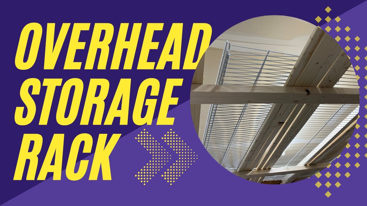 Overhead Lumber Storage Rack | Above Garage Door Wood Holder | How To ...