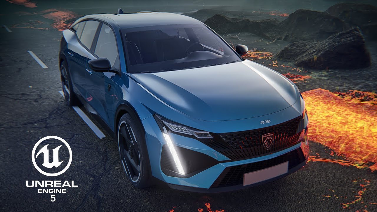 Unreal Engine UE5 - Automotive Cinematic RTX Render Movie - YouTube