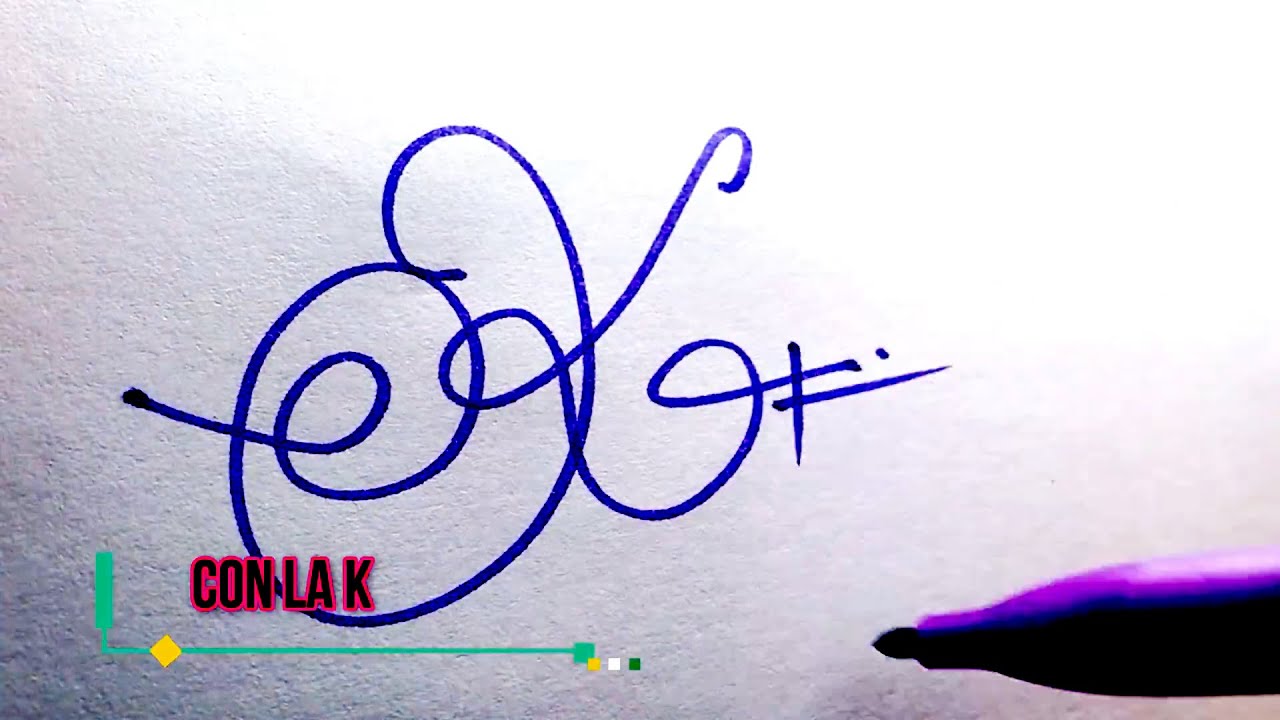 FIRMAS MINIMALISTAS CON LAS LETRAS I, J, K, L (FIRMAS CON LAS LETRAS I ...