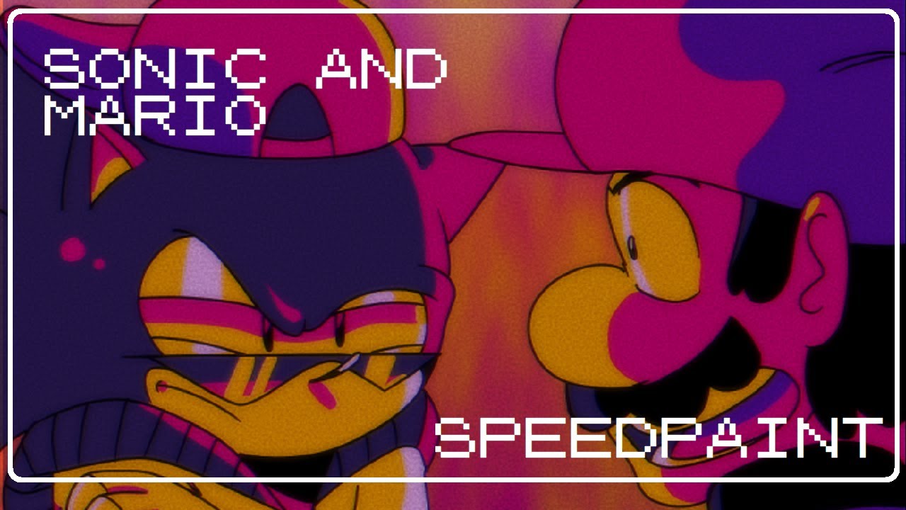 OLD OVA MARIO AND SONIC | Speedpaint - YouTube