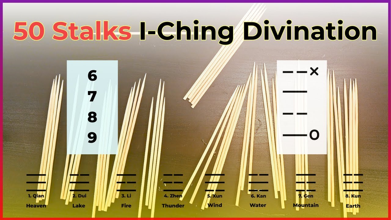 The 50 Stalks I Ching Divination Method - YouTube