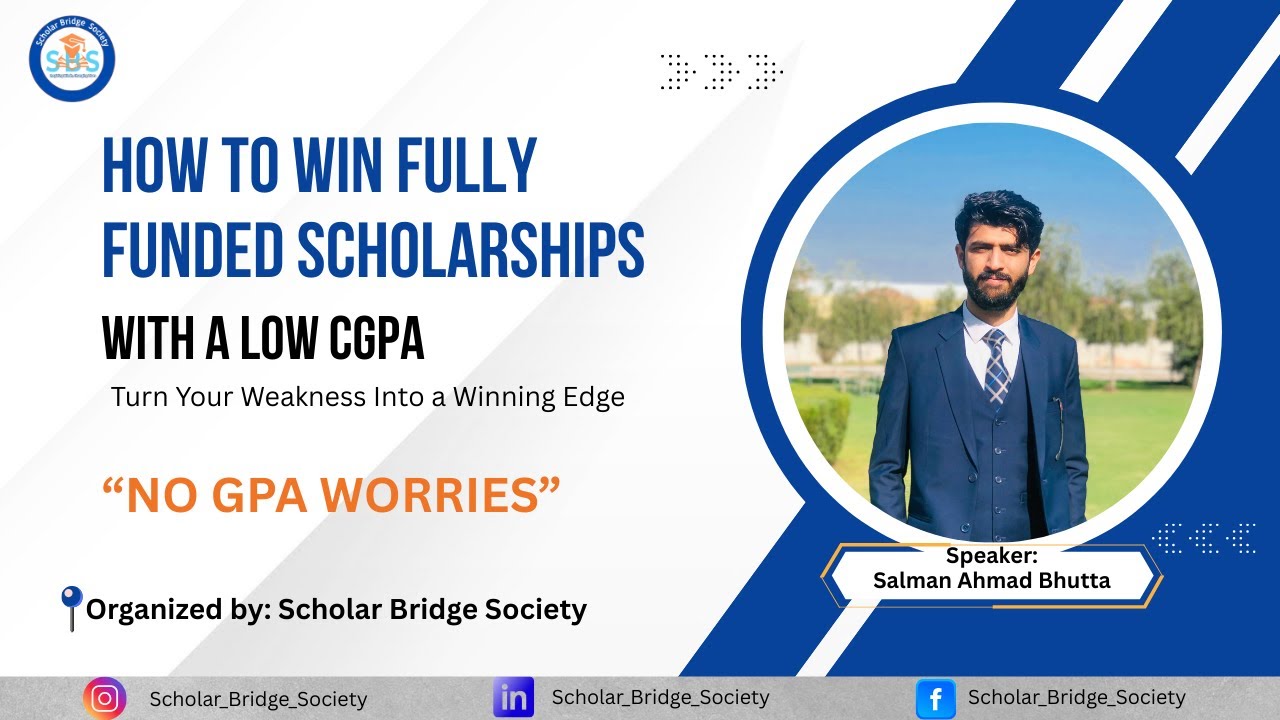 How to Win Scholarships with Low CGPA | Complete Guidance | Fully ...