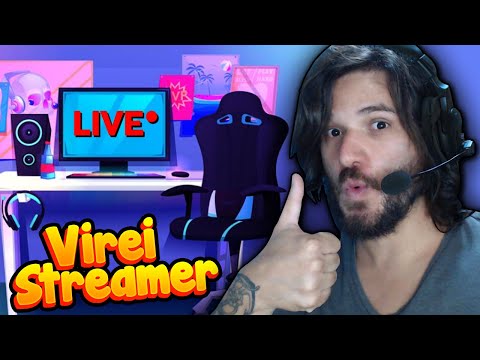 EU FIZ A MINHA PRIMEIRA LIVE! - Streamer Life Simulator