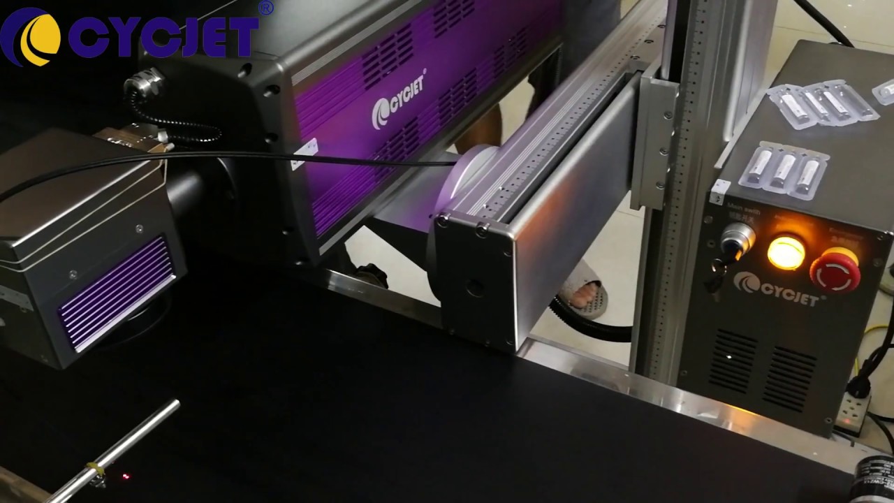 CYCJET CO2 Laser Marking Machine/Plastic Medicine Tube Fly Laser ...