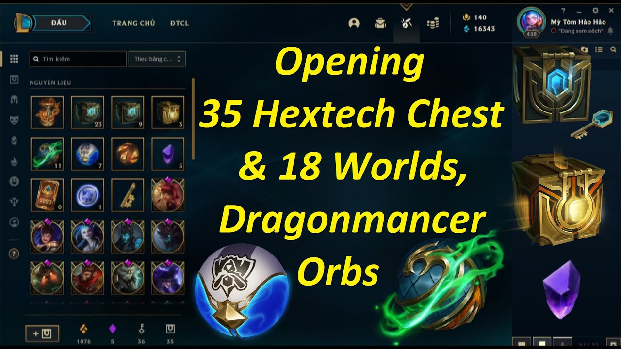 Mở Báu Vật tích trong 2 tháng ;v - Opening Hextech chest, Orbs - YouTube
