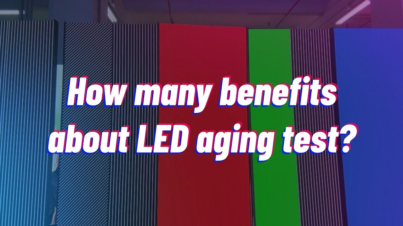 How many benefits do you know about LED aging test? - YouTube