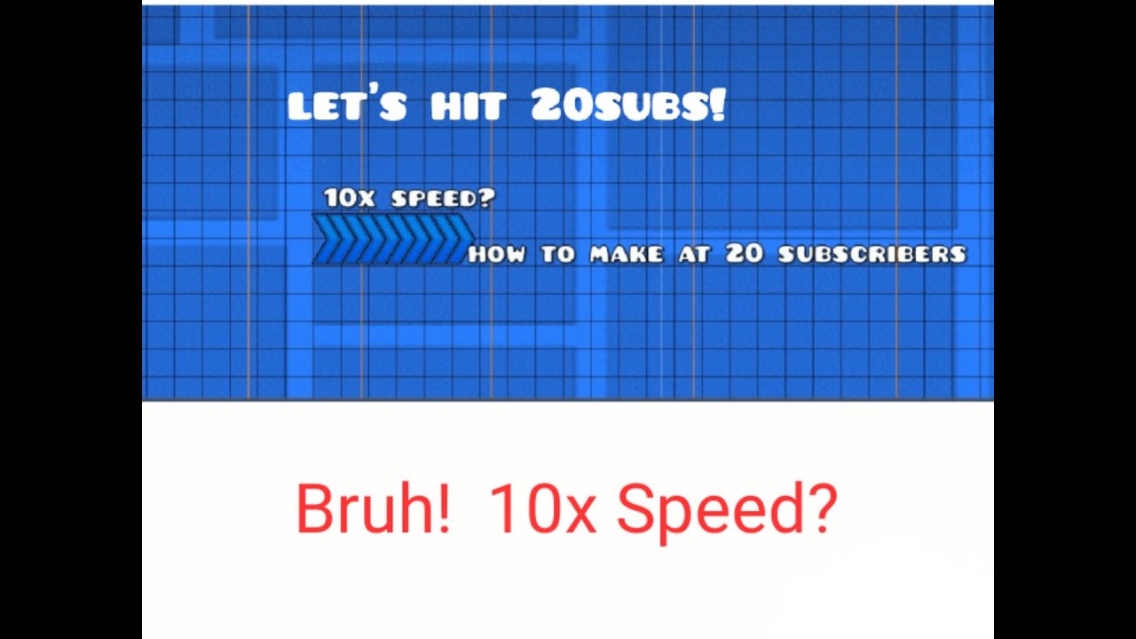 GEOMETRY DASH 10X SPEED - YouTube